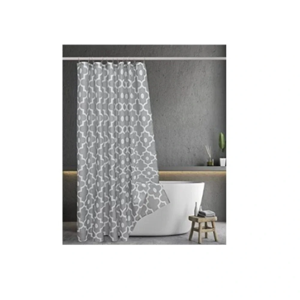 Comfort Bay | Bath | Comfort Bay Fabric Shower Curtain Morocco Pearl ...